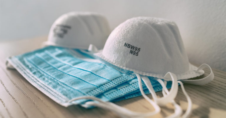 Wearing Face Masks Indoors and Outdoor at Work