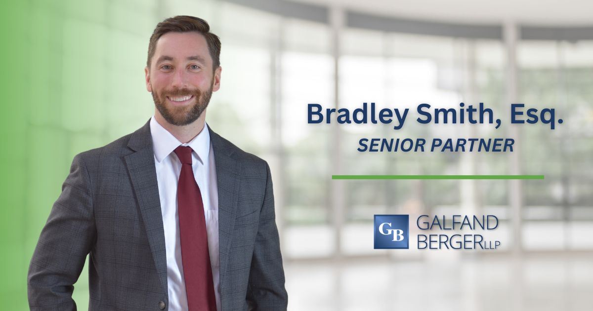 Bradley Smith, Esq. Promoted to Senior Partner | 800-222-8792