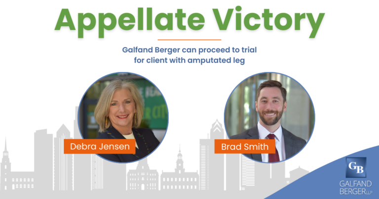 Galfand Berger Scores Victory for Client with Amputated Leg